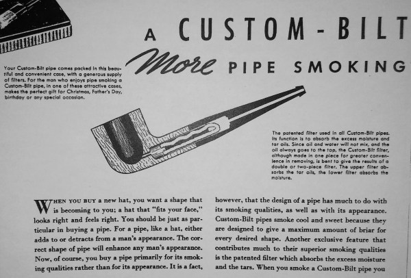 Custom-Bilt patented filter system poker (Mincer era) | PipesRevival